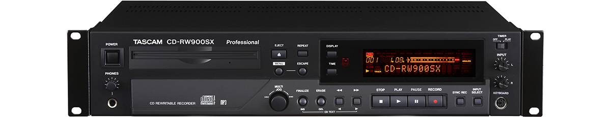 TASCAM 「CD-RW900SX」CDレコーダー/プレーヤー | 株式会社 楽器音響札幌